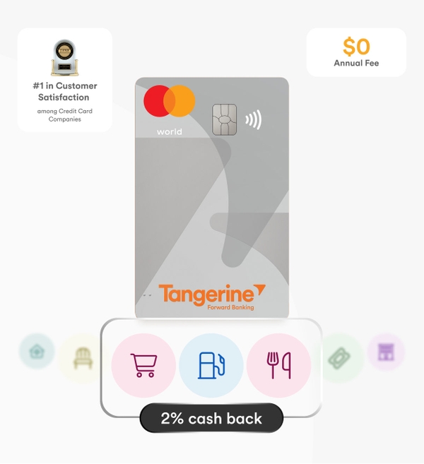 World Mastercard®: Cash Back Rewards Credit Card¹⁰ | Tangerine