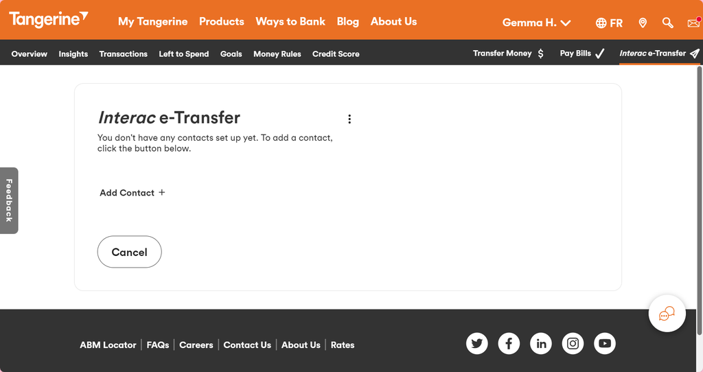 How to add a new Interac contact and send money by Interac e-transfer ...