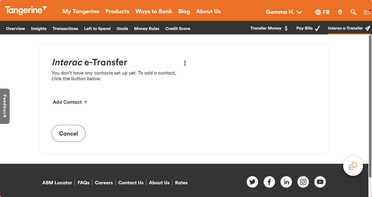 How to add a new Interac contact and send money by Interac e-transfer ...